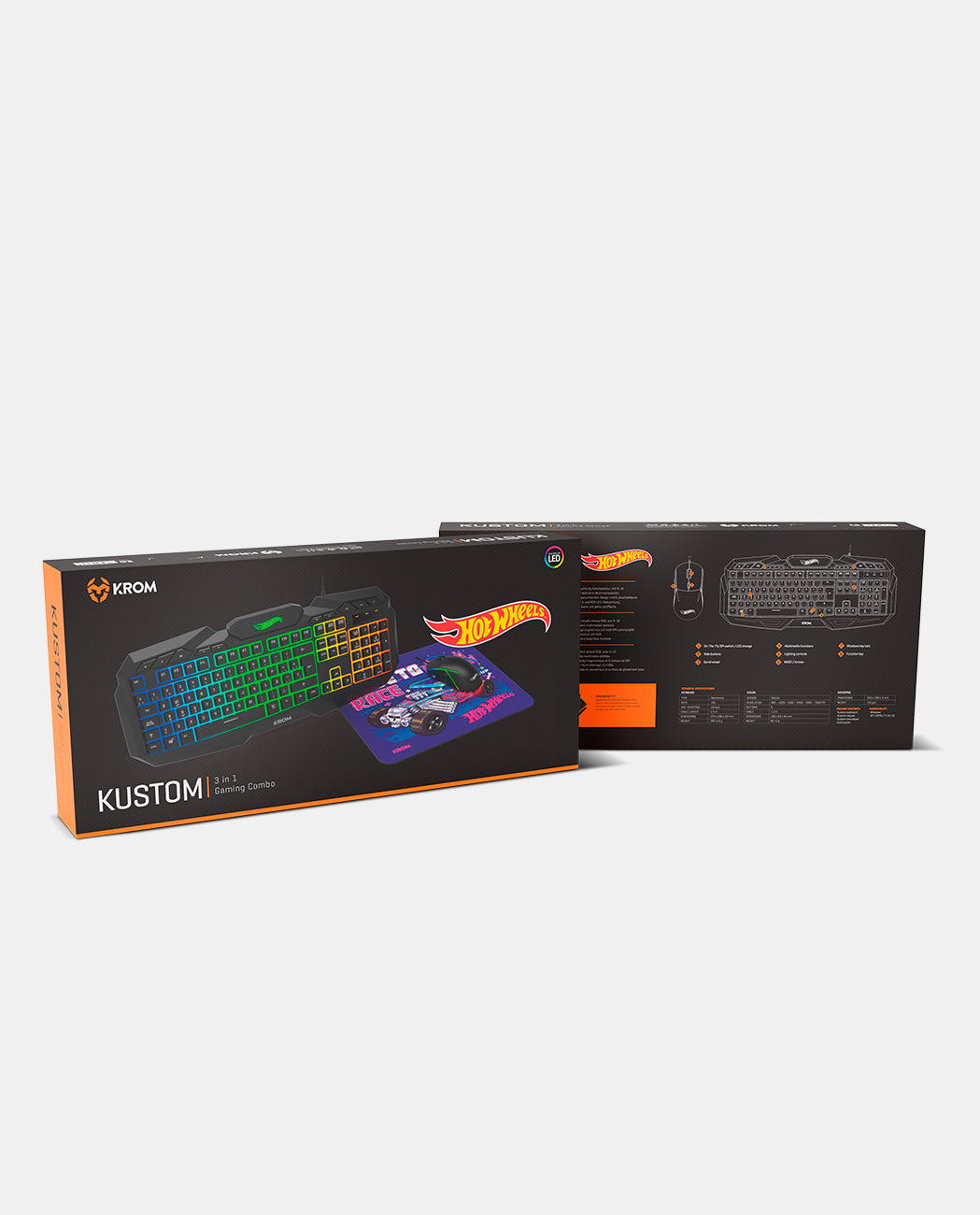 Krom Kustom Gaming Pack (keyboard+mouse+pad) – Krom Gaming Store